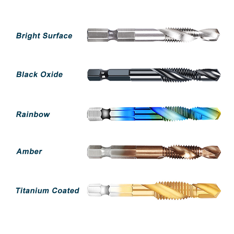 6Pcs long machine taps Composite/combination screw thread tap & die ...